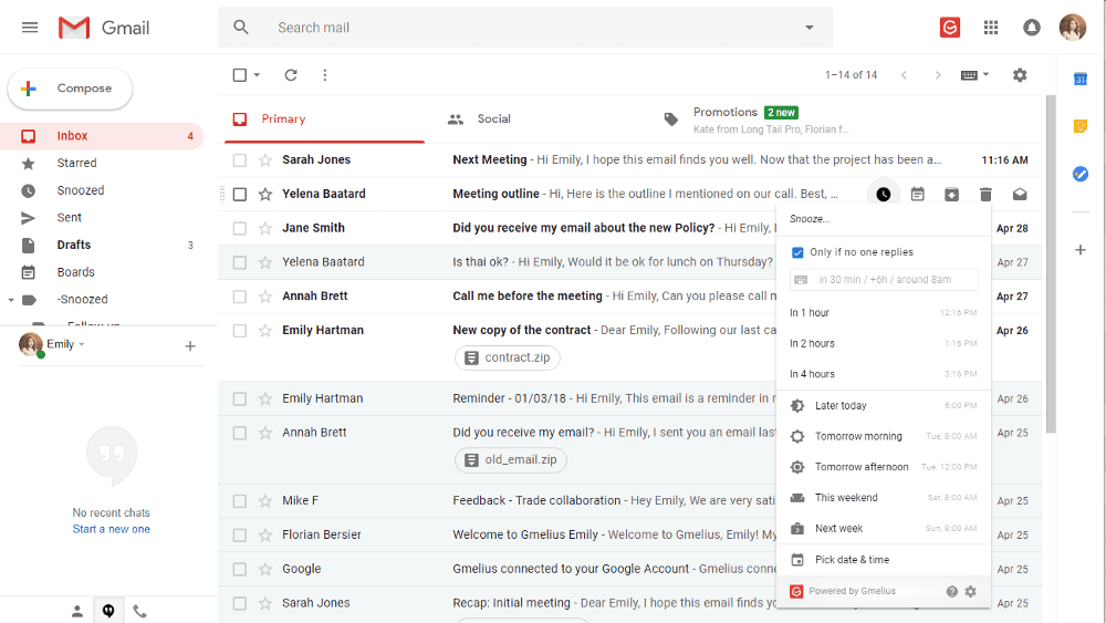 Email Application with Real-Time Messaging